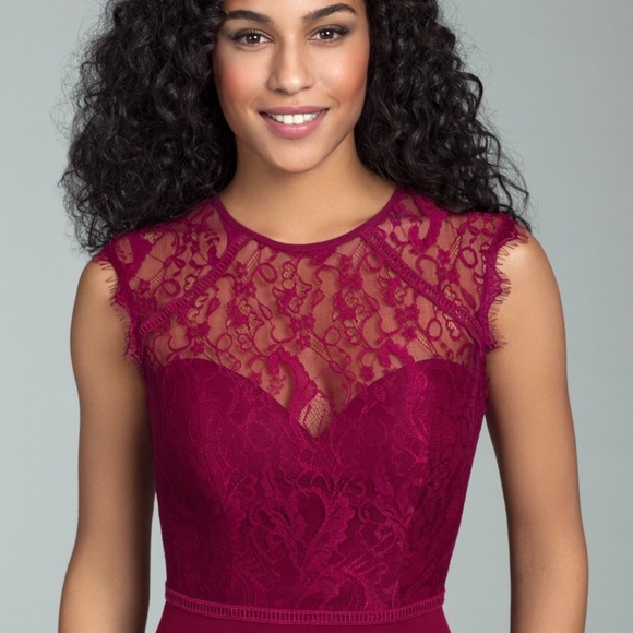 Hailey Paige Occasions | Dresses | Hailey Page Occasions Burgundy Lace ...